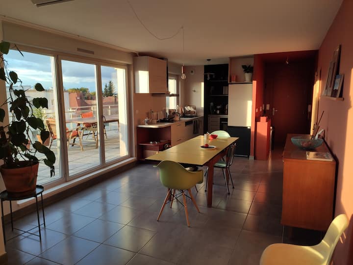 Chambre Dans Appartement 82m² Avec Terrasse 40m² - Schiltigheim