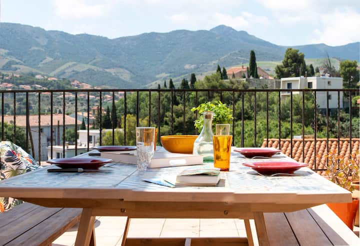 Maison Roof-top Proche Plage & Village 4 Ch 8 P - Banyuls-sur-Mer