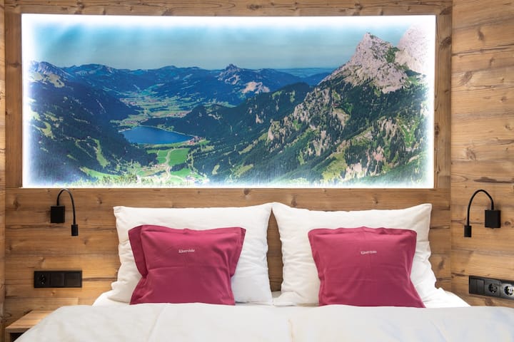 Kuschelnest: Sauna-parkplatz-wlan-küche-tv - Pfronten