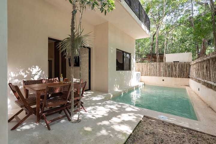 Green Oasis Aldea Zama Premium/private Pool/ Gym - Tulum
