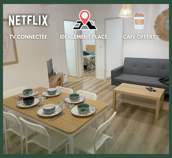 ღ Le Saintois • Au Cœur De Ville, Spacieux & Wifi - Saintes