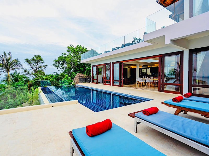 3 Bedroom Ocean View Grand Pool Villa in Lamai - Hotels for Rent in ...