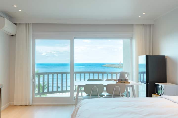 파노라마오션뷰 프리미엄 트윈#무지개해안도로,도두추억의거리 - Ciudad de Jeju