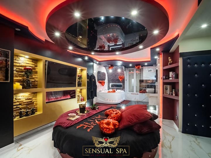 Sensual Spa-  Love Room Jacuzzi Hammam Terrasse - Nancy
