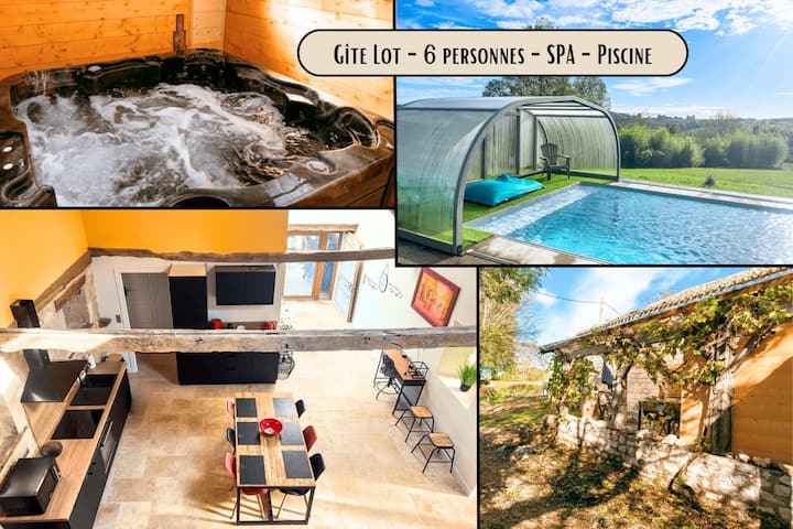 [Le Loft] - Gîte Lot - Spa & Piscine - Tarn-et-Garonne