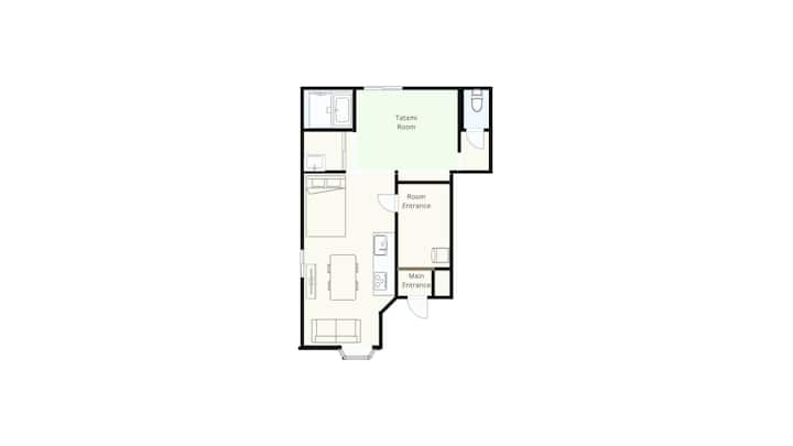 Spacious 1 Floor(55㎡) With Beautiful Skytree View - Tokyo
