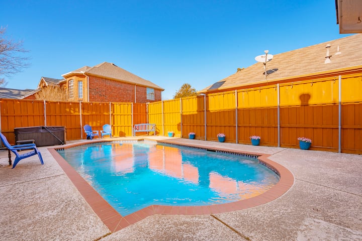 Family Friendly 5 Bedroom W/ Pool, Hot Tub, Arcade - 플레이노
