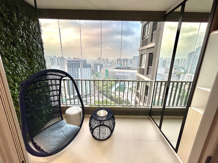 Cozy Studio | 200m From Allianz | Pool & Parking - Sao Paulo