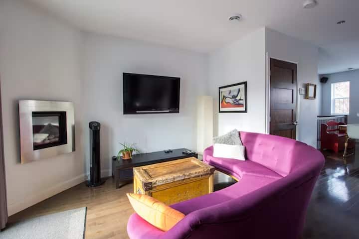 Chouette Loft Urbain Avec Foyer Qc Centre Ville - Québec