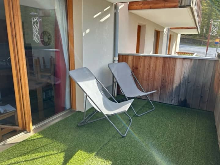 Appart 4 Pers Balcon Piscine - Les Orres
