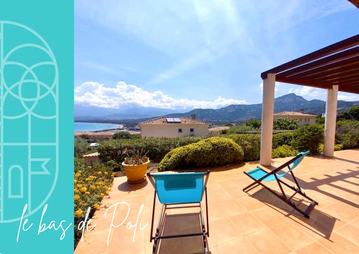 Appart 2 Ch En Rez De Villa Avec Vue Panoramique - Calvi