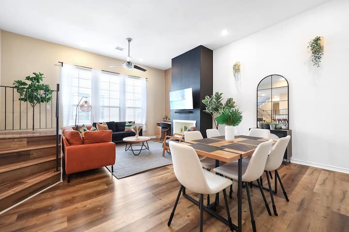 Maison Boho Chic | Quartier Familial | Lit King - Houston, TX