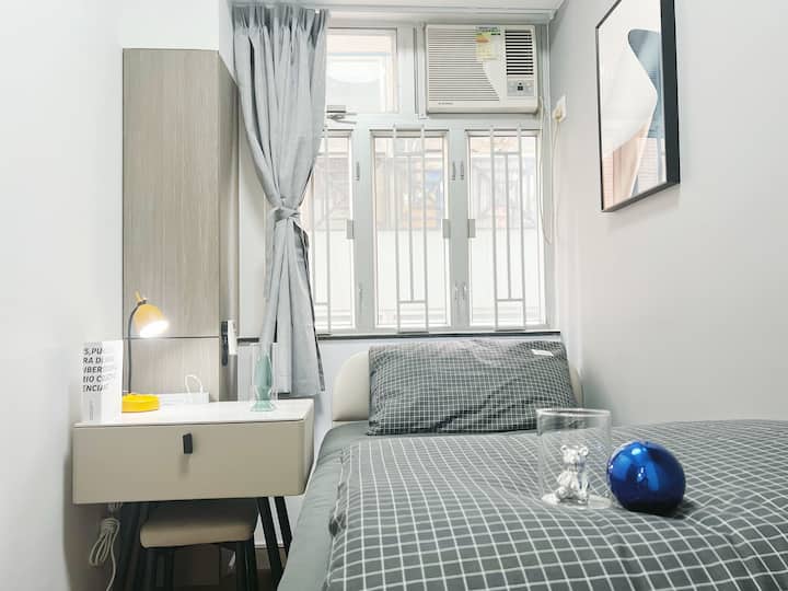 Co-living Window Single Room @ Hillwood Road Tst - Hong Kong