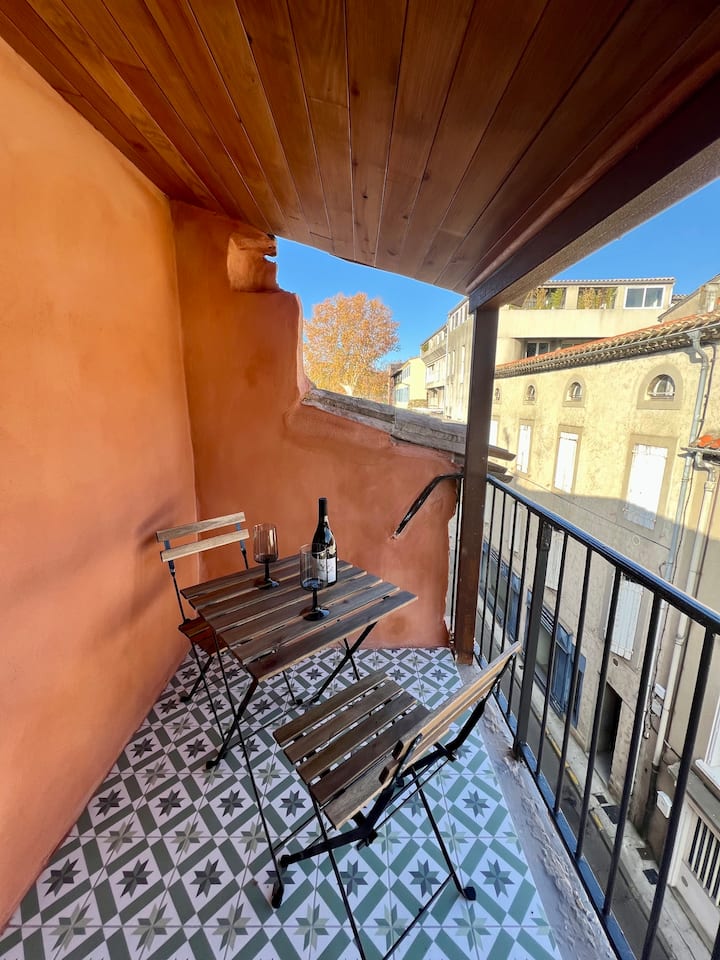 Maison De Ville Typique - Garage & Terrasse - Carcassonne