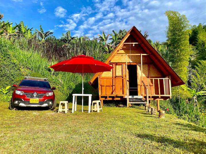 5. Cabaña Jardín/mirador/aves/balcon/vista/pueblo - Jardín