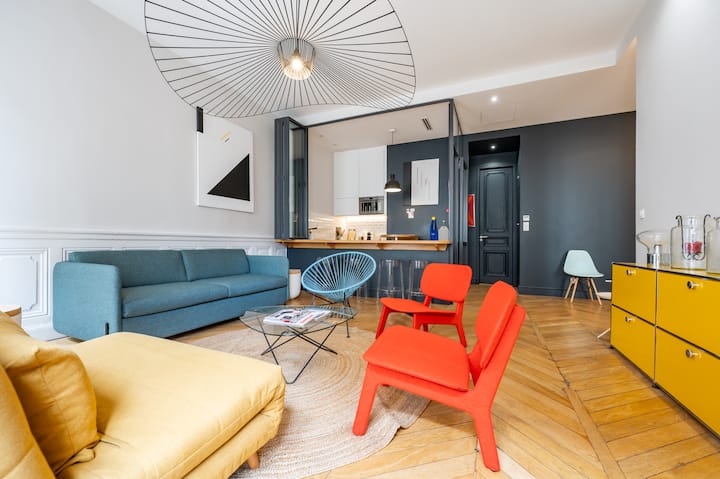 L'atelier, T3, Climatisé, Parking, Check-in 24/24 - Lyon