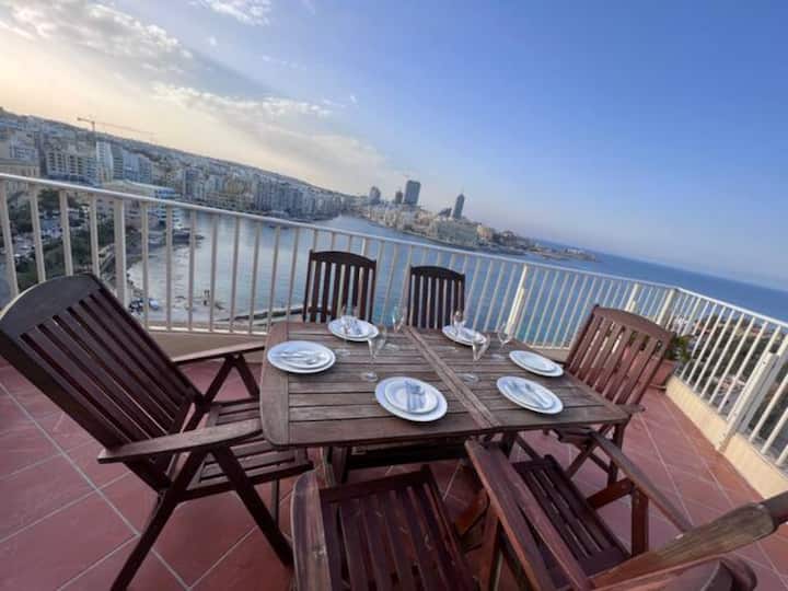 Stylish Sliema Apt With Stunning Sea Views - Malte