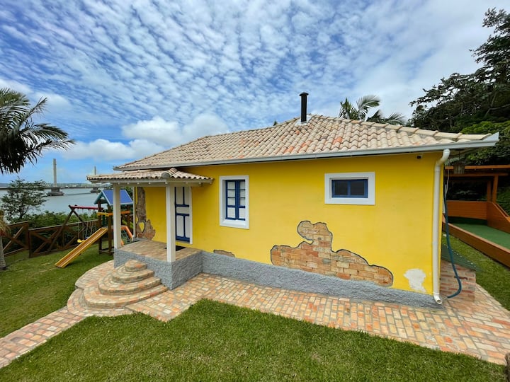 Casa Amarela Encanto Da Ponte - Laguna