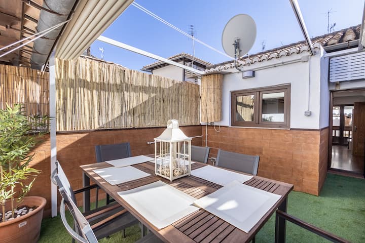 Terraza A 3 Min De Catedral - Granada