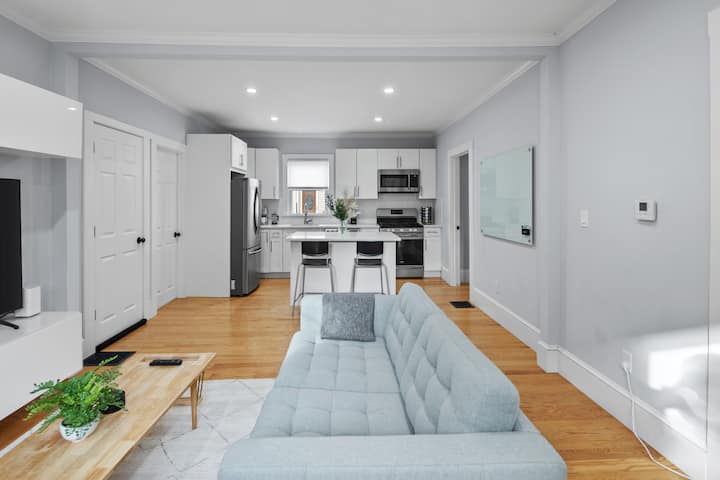 Chicstylish Near Tufts/boston 1br W/ Sitstand Desk - 薩默維爾