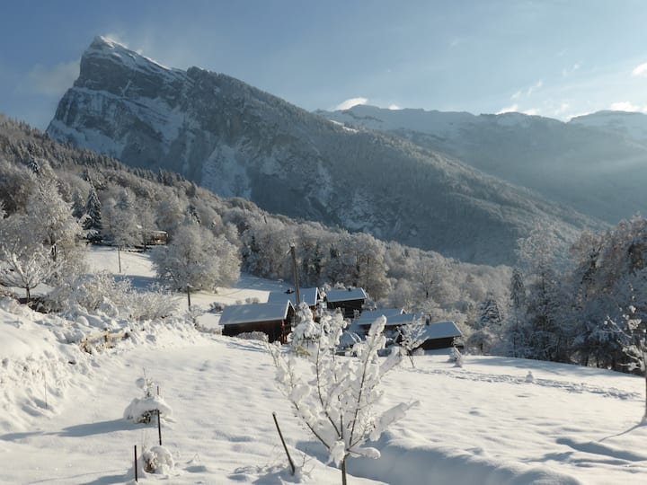 Studio Plein Sud Avec Terrasse - Samoëns