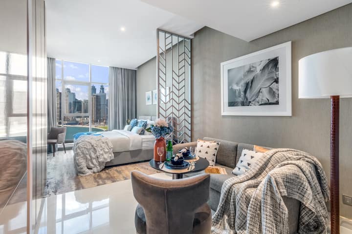 Exotic Studio In Maison Prive W/ Canal+pool View! - Dubaï