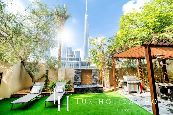 Lux | The Burj Khalifa View Garden Suite - Dubái