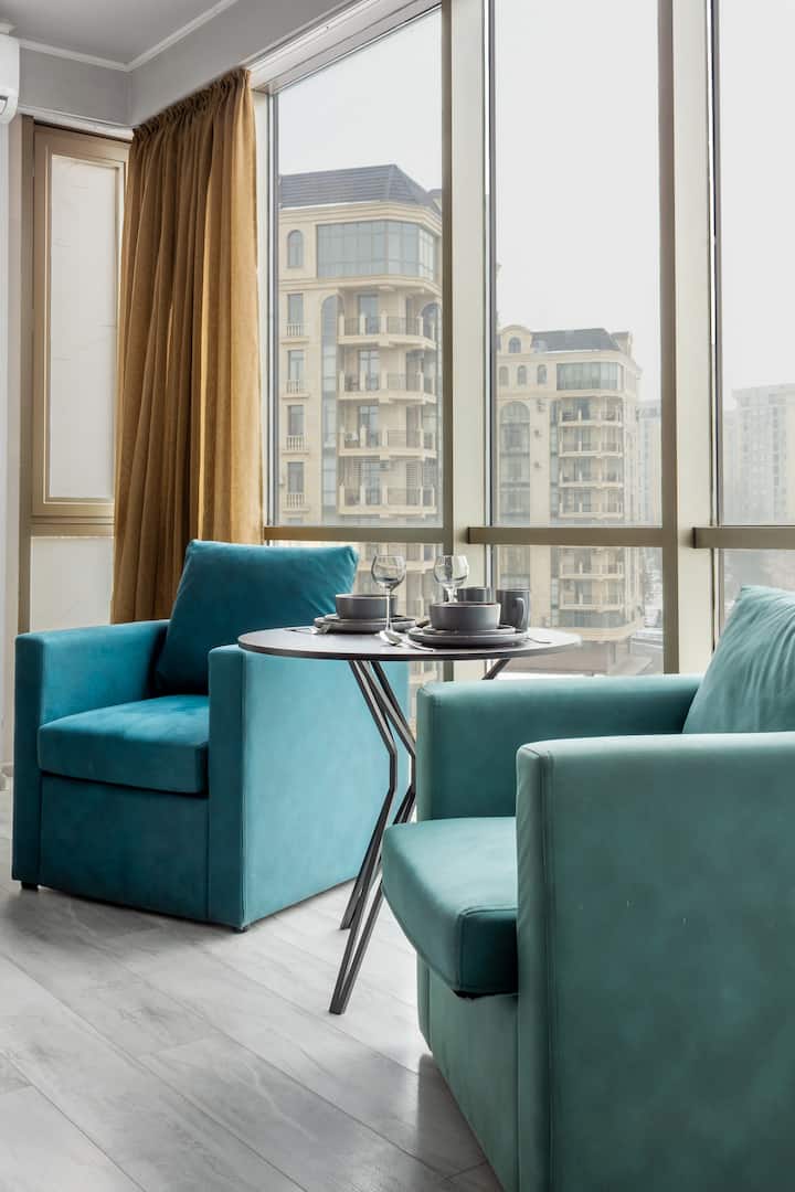 6th Floor Stylish Apartment With Mountainvista 2 - Bishkek