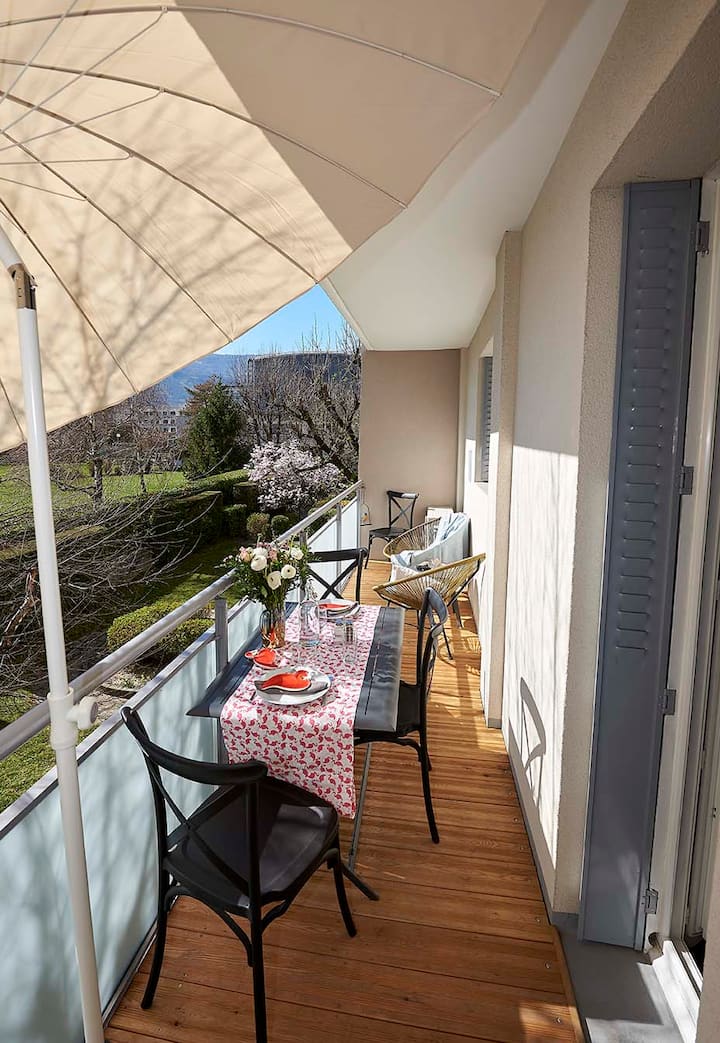 Superbe T2 Climatisé - Balcon - Visite Virtuelle - Grenoble