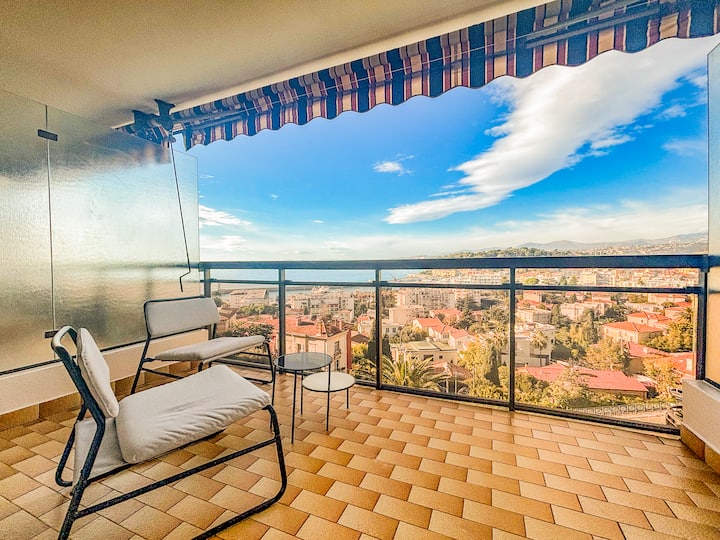 Le Baccarat - Parking, Ac, Vue Mer, 4 Pers - Villefranche-sur-Mer