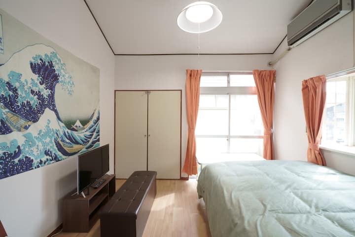 アパートメント|ワンルームロフト付|2名 , 長期滞在 , 閑静な住宅街 - Fukuoka