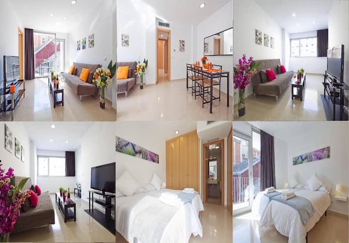 Ch1x3 3 Nice Bedroom Flats Only 15 Minutes Ramblas - Barcelona