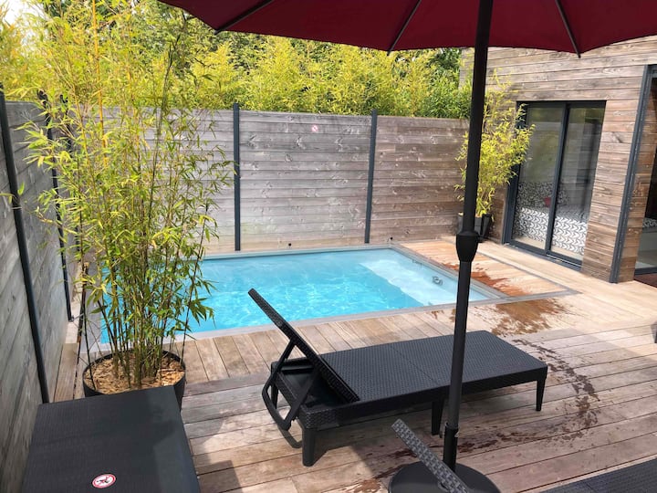 Maison 3 Chbs Piscine Et Jacuzzi - ibis budget Rennes Route de Lorient