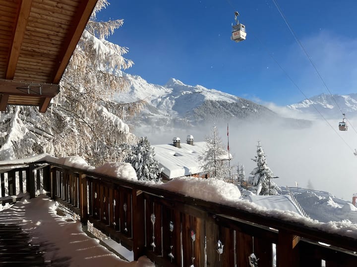 Chalet Avec Vue Incroyable Sur Les Combins - Verbier