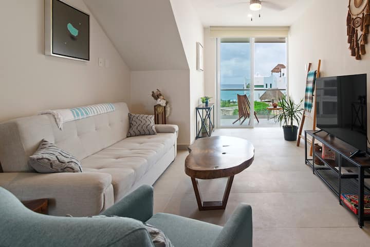 Oceanfront Seahorse | Private Hot Tub Beach Access - Akumal