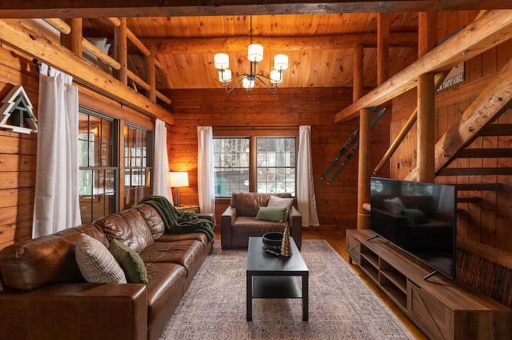 Cozy Cabin Couture, Hottub, Dogs - North Conway, NH