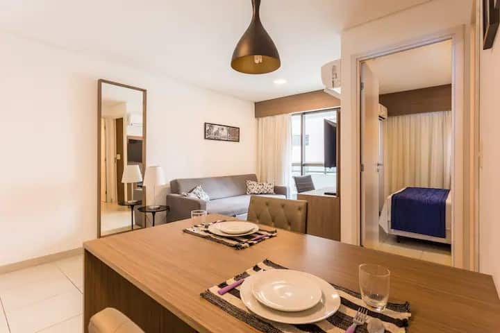 Maravilhoso Flat Em Boa Viagem - Recife