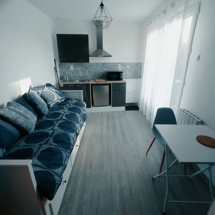 T'relax - Studio Calme Et Lumineux Avec Jardin - Sablé-sur-Sarthe