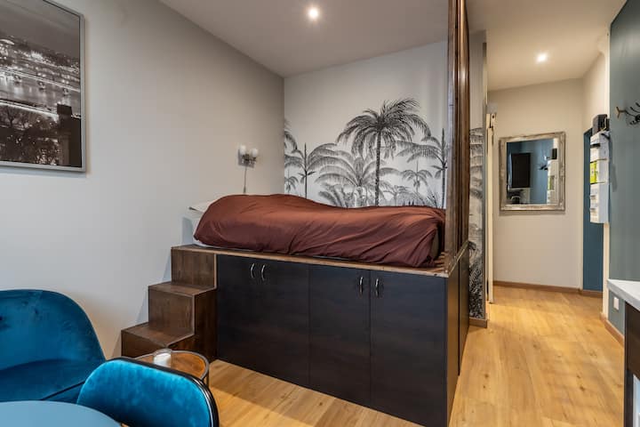 Superbe Studio Rénové, Tout éQuipé, Wifi - Lione