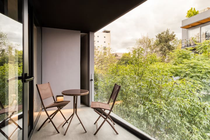 3br Apartment With Cute Terrace - Mexico City