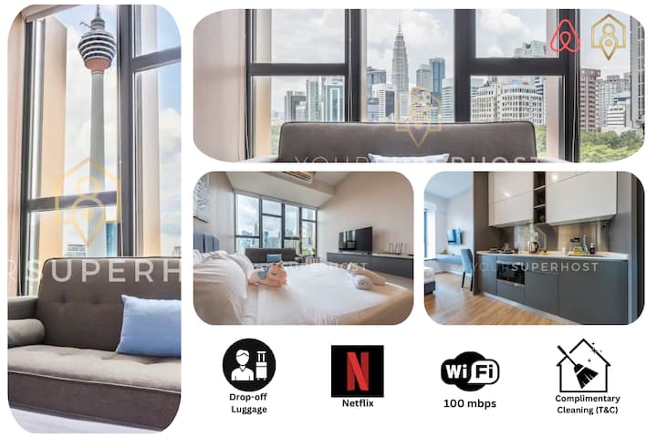 Kl Tower & Klcc View Studio | Skypool | Nrpavilion - Kuala Lumpur