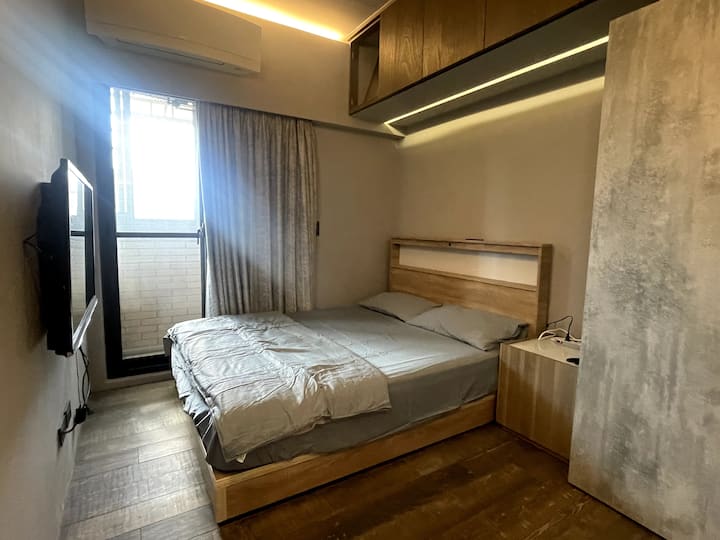 2人房｜台北小巨蛋的家｜中島廚房餐桌｜小巨蛋捷運站步行3分鐘 - Taipei