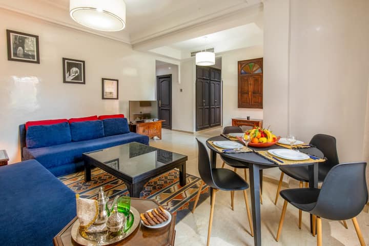 Central Cosy Appartement Avec Piscine - Marrakech