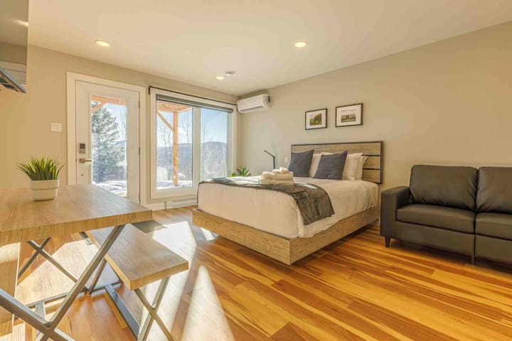 Opus 49b | Nice Studio | Spa, Fireplace River View - Baie-Saint-Paul, QC