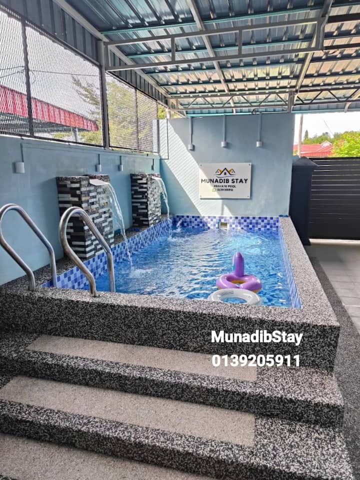 Munadibstay: Bbq, Private Pool, Wifi, Netflix - Ketereh