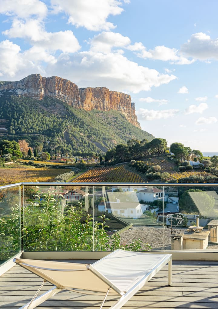 Piscine Et Vue Sur Cap Canaille, Mer Et Vignoble - Cassis