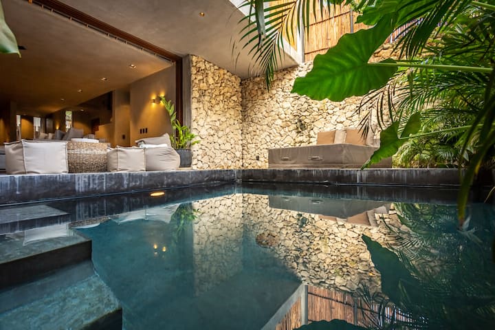 Espectacular Villa De Lujo, 3 Hab, Alberca Privada - Tulum