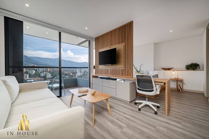 Wall 2406 - Serene & Clean Loft/priv Balcony - Medellín, Colombia