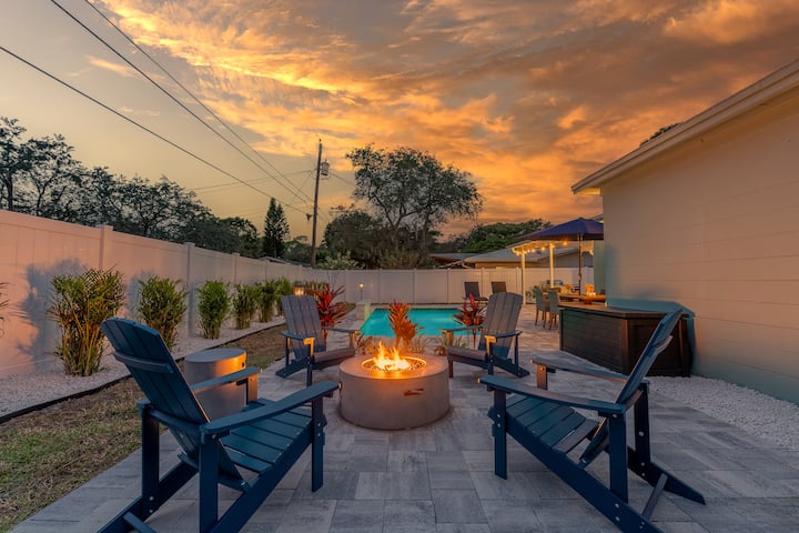 Florida Escape•heatedpool•fire Pit•clearwaterbeach - Clearwater Beach, FL