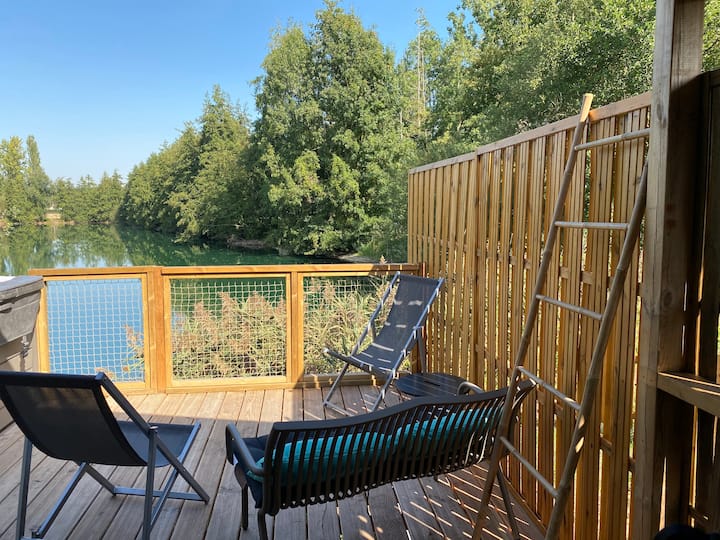 Chalet Bois Avec Spa Privatif - Noailles